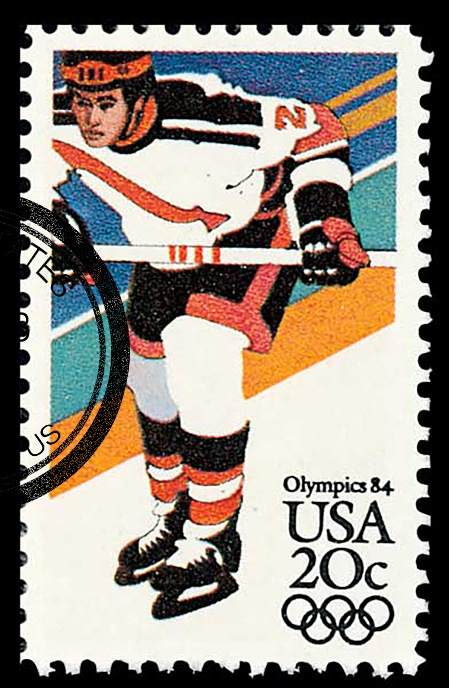 2070 - 1984 20c 14th Winter Olympic Games: Hockey - Mystic Stamp Company