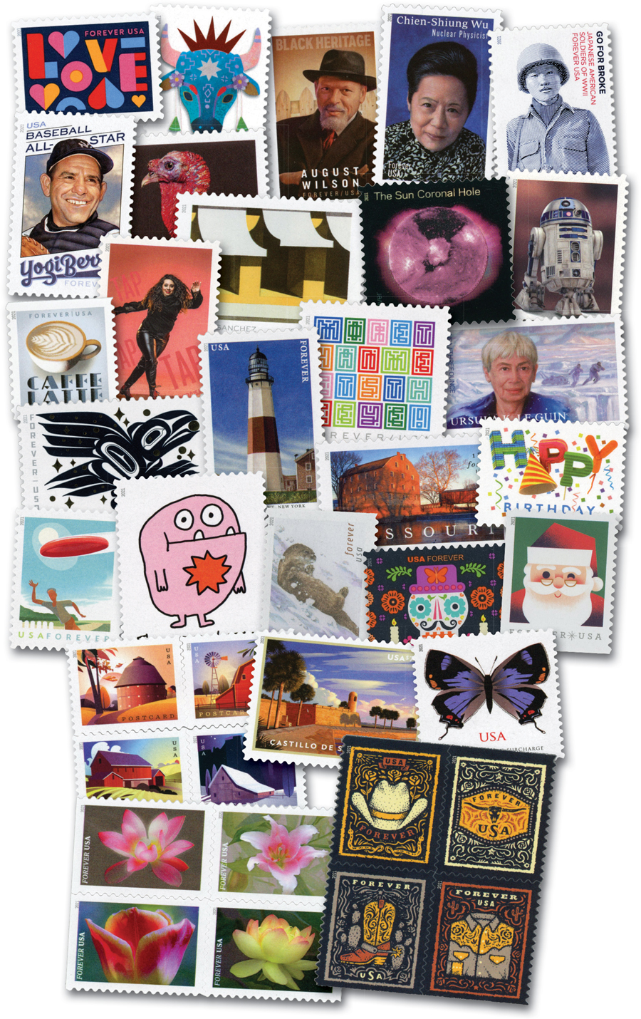 YS2021A - 2021 Complete Year Set of U.S. Commemoratives and Definitives ...
