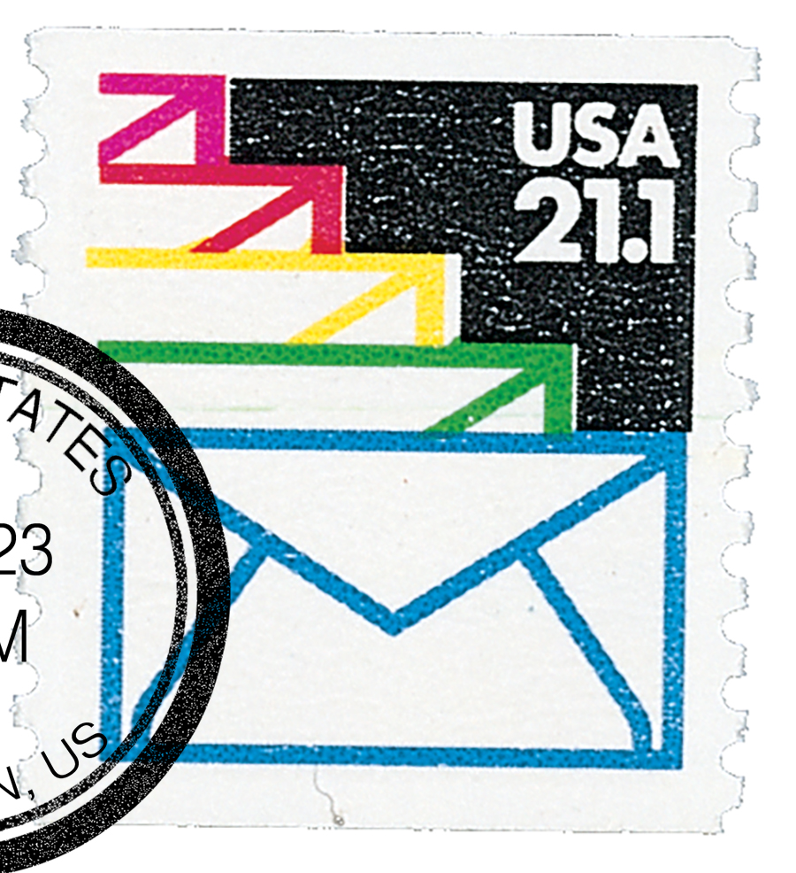 2150 - 1985 21.1c Sealed Envelopes - Mystic Stamp Company