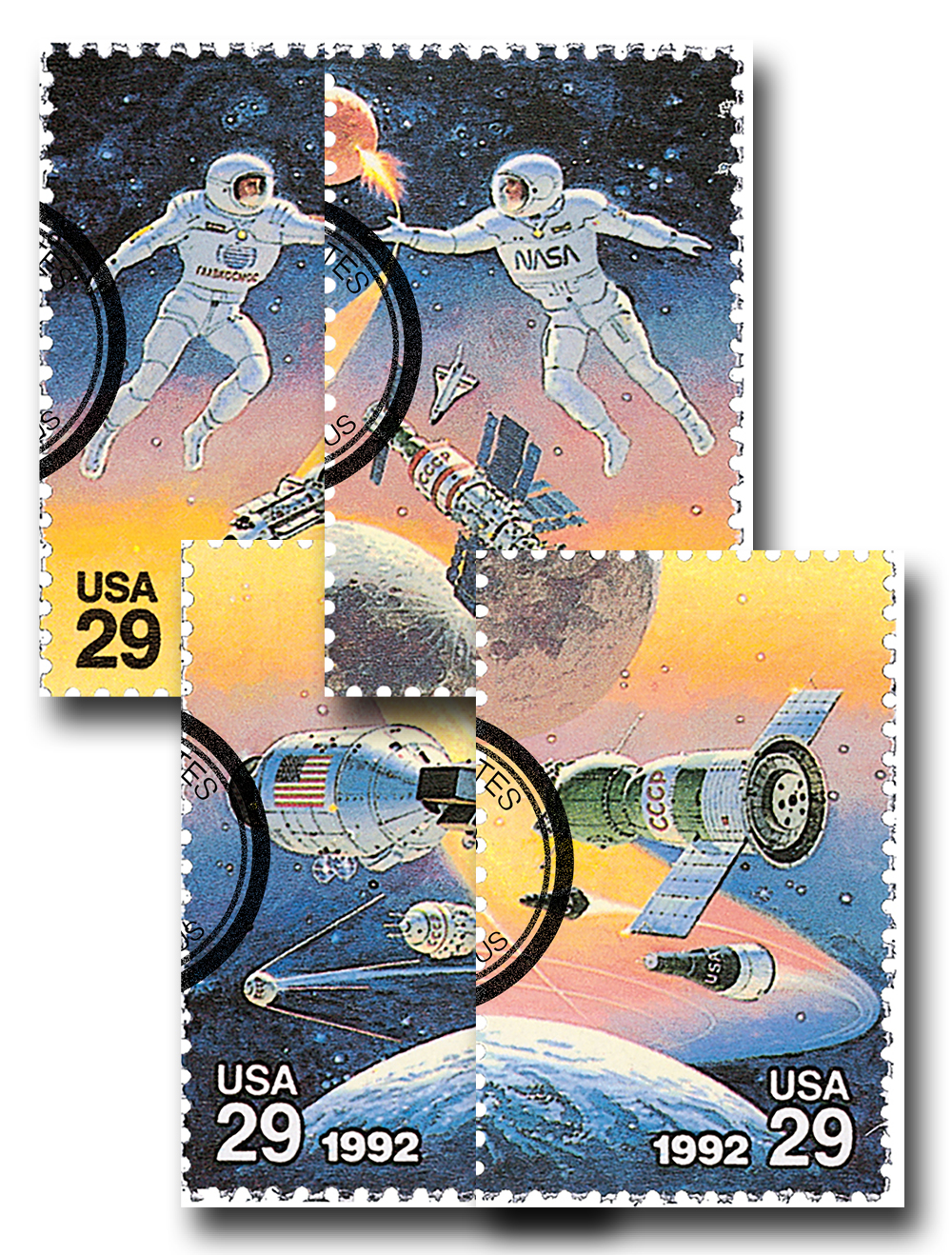 2631-34 - 1992 29c Space Accomplishments - Mystic Stamp Company