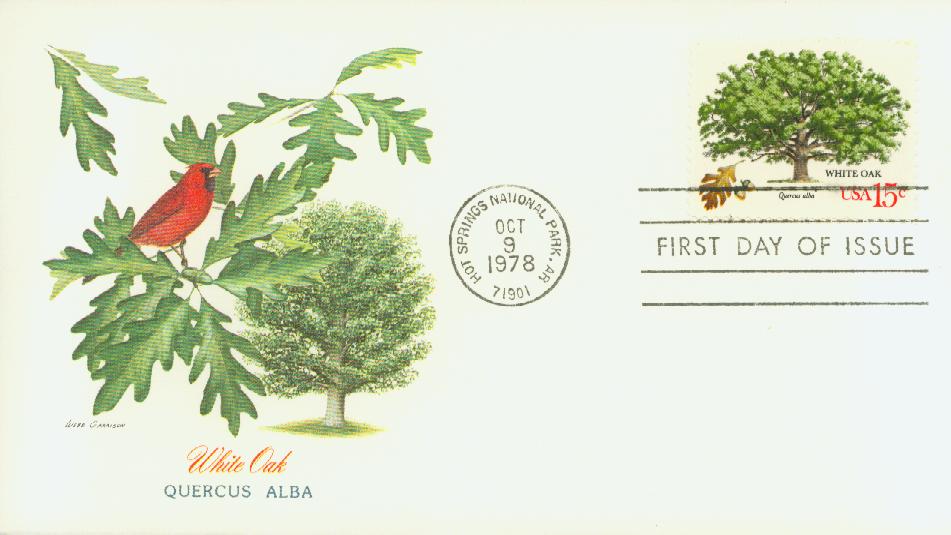 1766 - 1978 15c American Trees: White Oak - Mystic Stamp Company