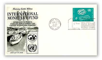8A90 - 1961 4c International Monetary Fund - Mystic Stamp Company
