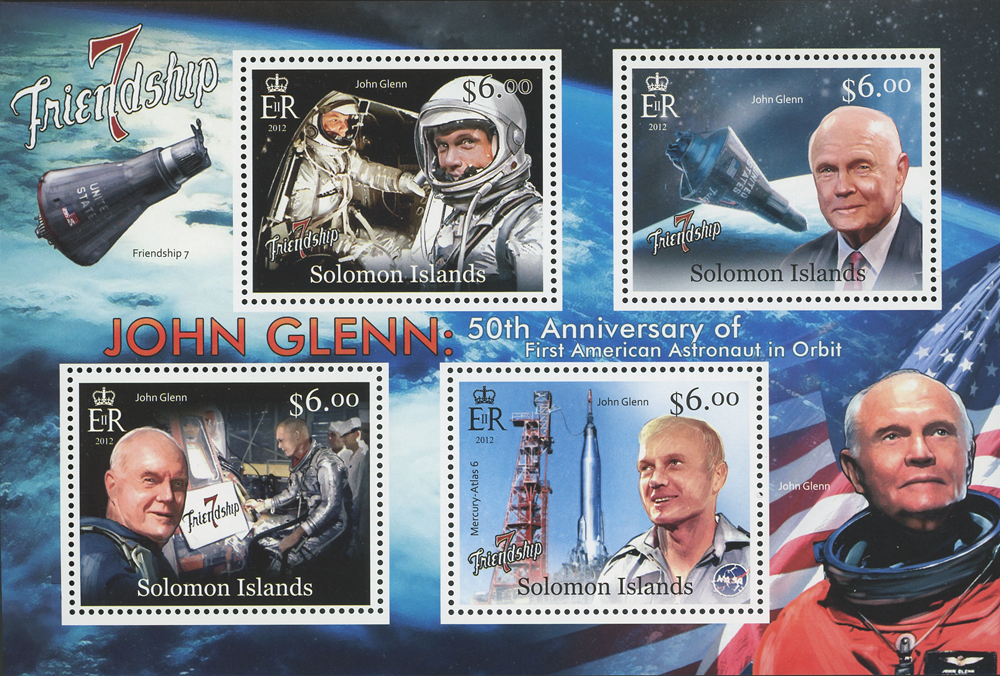 M12221 - 2012 $6 50th Anniversary of First American in Orbit, Mint ...