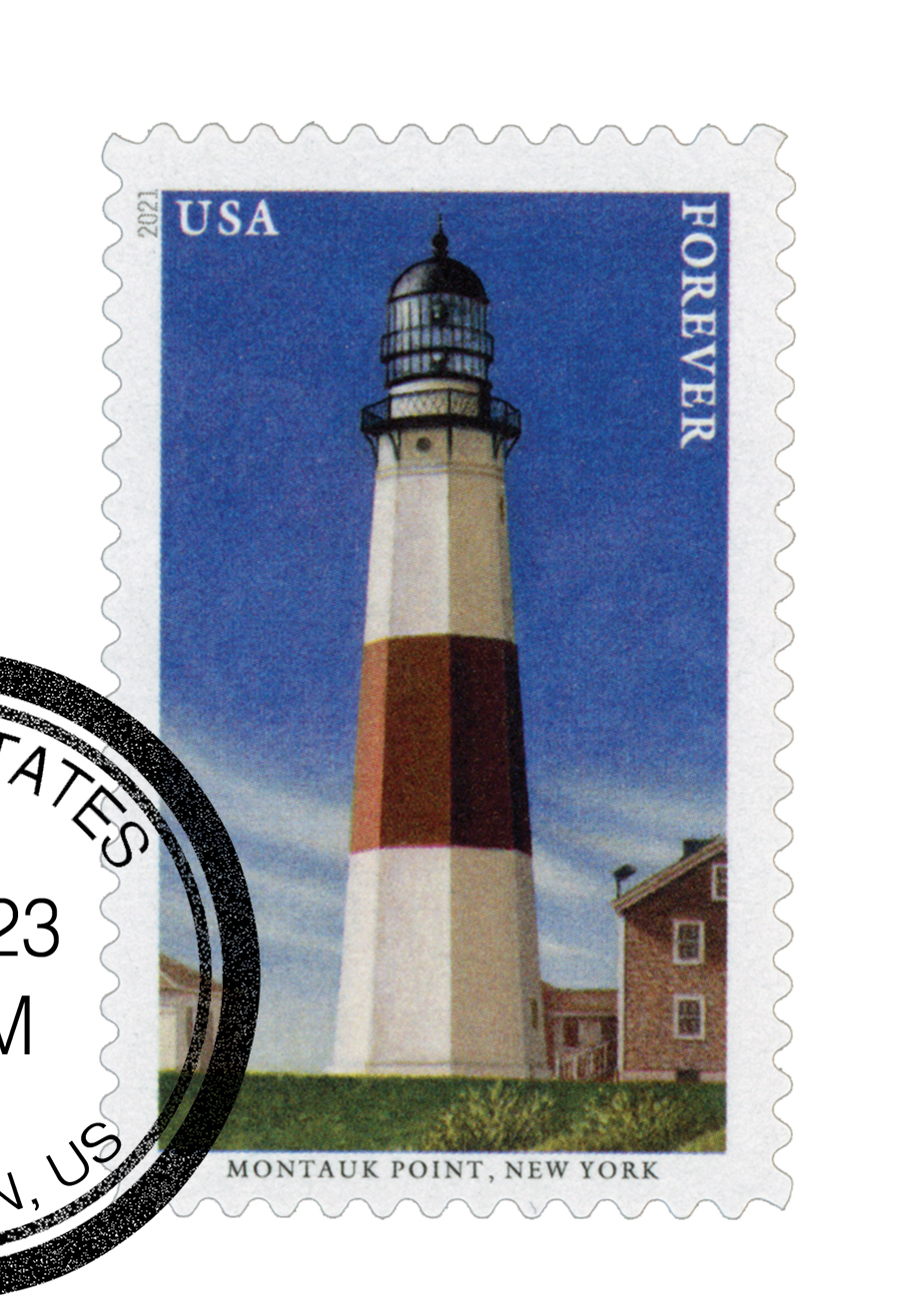 5621 - 2021 First-Class Forever Stamp - Mid-Atlantic Lighthouses ...