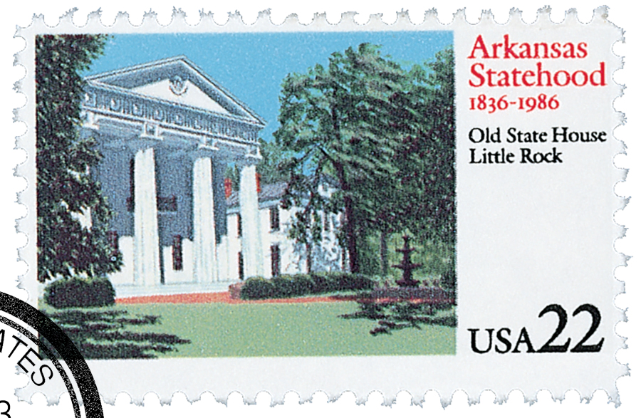 2167 - 1986 22c Arkansas Statehood - Mystic Stamp Company