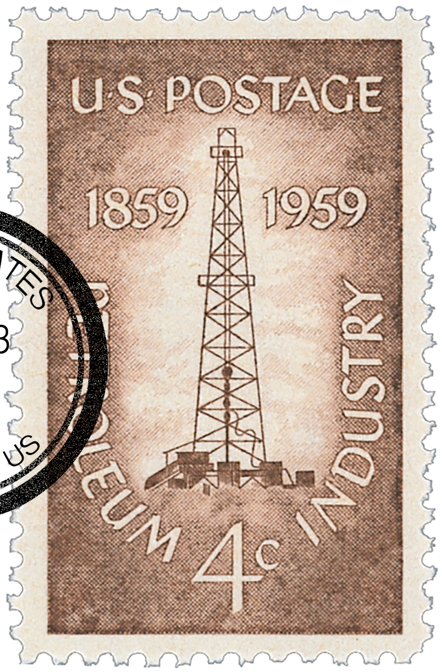 1134 - 1959 4c Petroleum Industry - Mystic Stamp Company