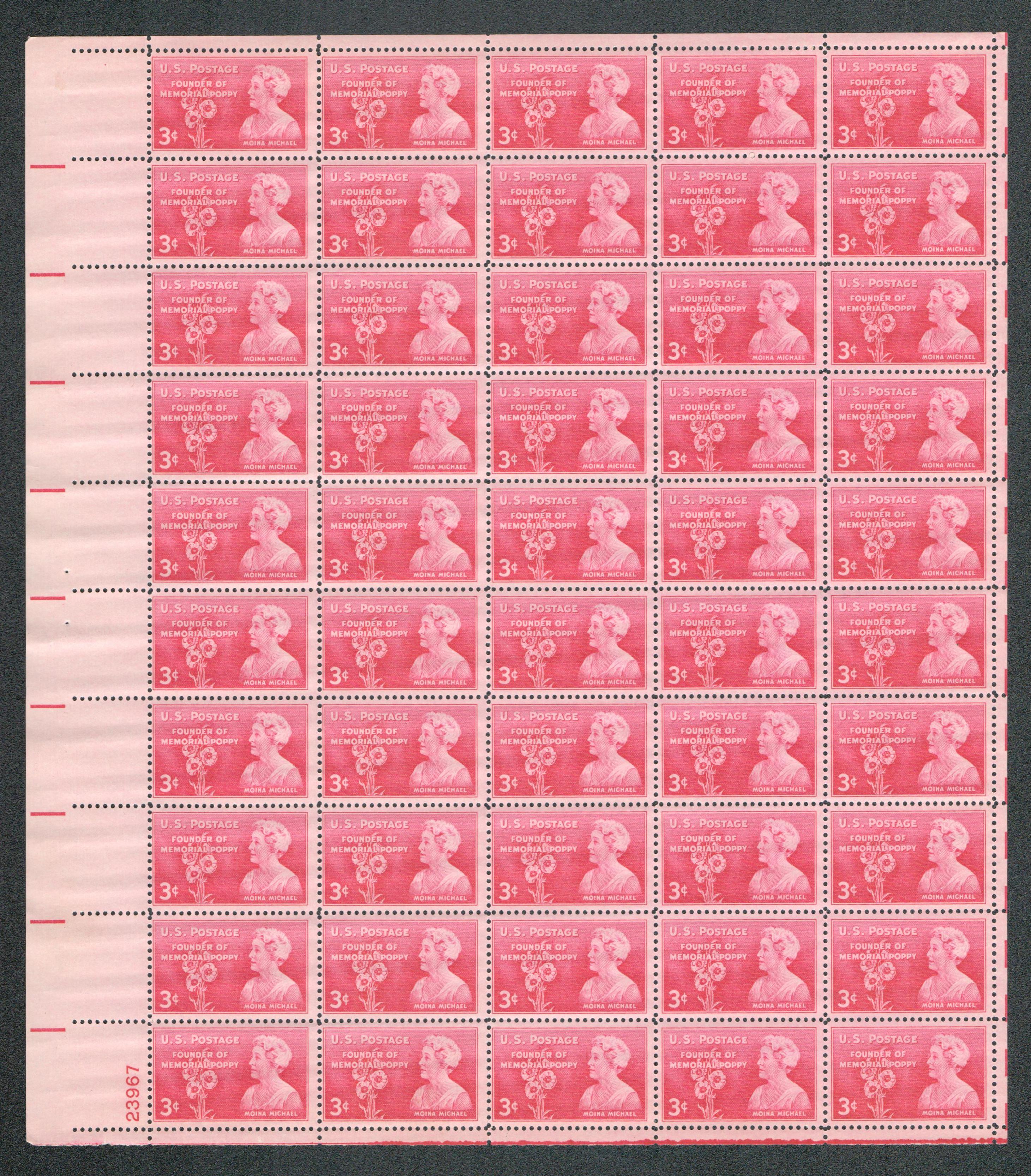 977 - 1948 3c Moina Michael - Mystic Stamp Company