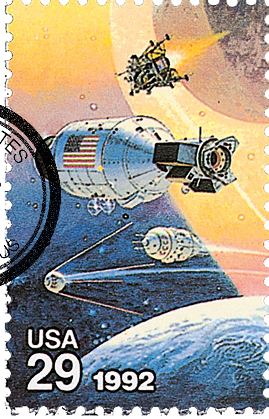 2633 - 1992 29c Space Accomplishments: Apollo Spacecraft - Mystic Stamp ...