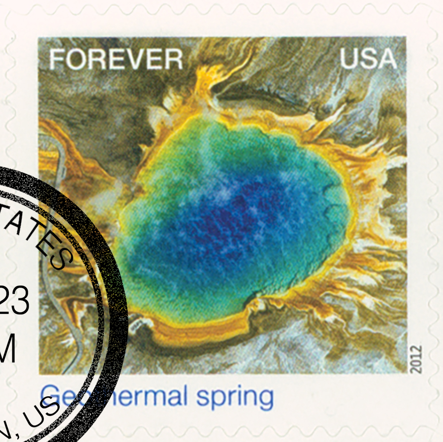 4710c - 2012 First-Class Forever Stamp - Earthscapes: Geothermal Spring ...