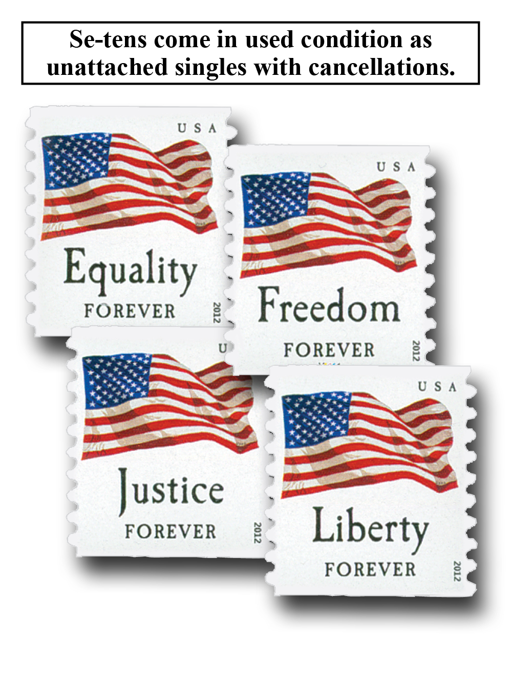 4629-32 - 2012 First-Class Forever Stamp - U.S. Flags: Equality ...