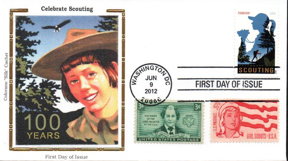 4691 - 2012 First-Class Forever Stamp - Celebrate Scouting: Girl Scouts ...