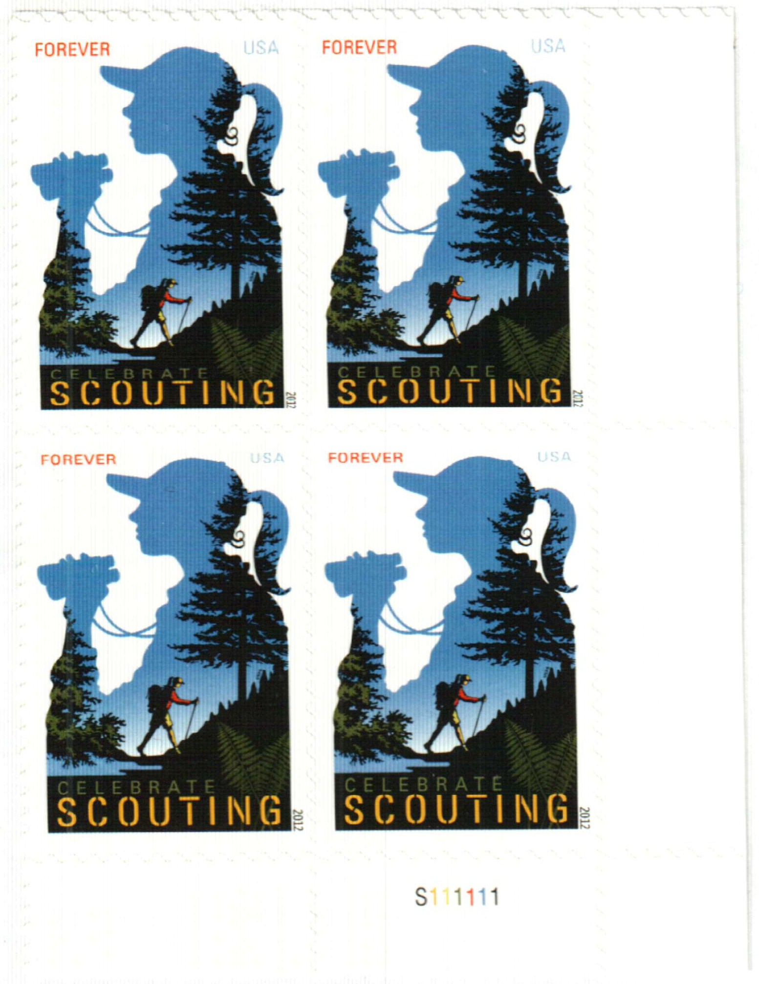 4691 - 2012 First-Class Forever Stamp - Celebrate Scouting: Girl Scouts ...