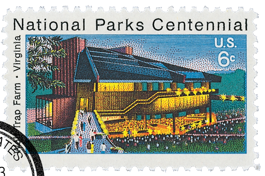 1452 - 1972 6c National Parks Centennial: Wolf Trap Farm - Mystic Stamp ...