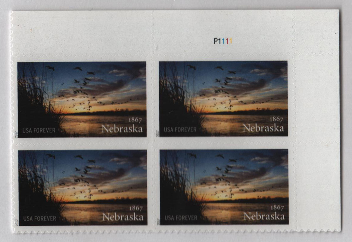 5179 - 2017 First-Class Forever Stamp - Statehood: Nebraska ...