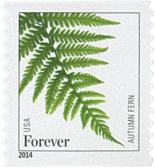 4974 - 2015 First-Class Forever Stamp - Ferns (with microprinting ...