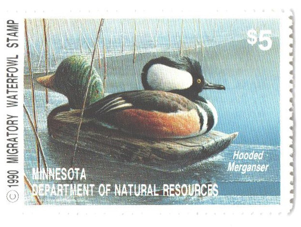 SDMN14 - 1990 Minnesota State Duck Stamp - Mystic Stamp Company