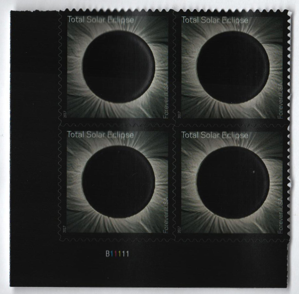 5211 - 2017 First-Class Forever Stamp - Total Solar Eclipse - Mystic ...