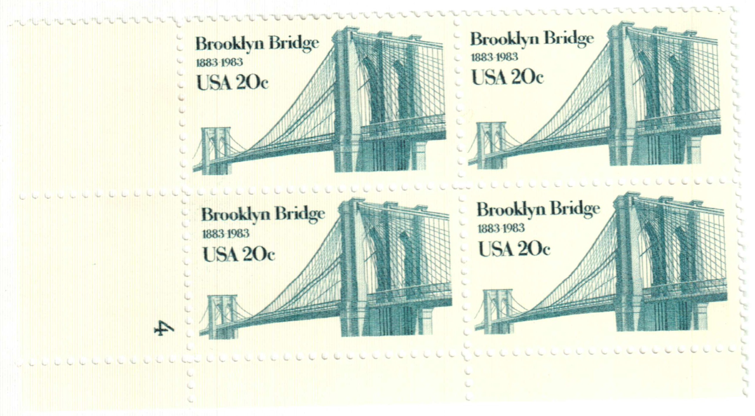 2041 - 1983 20c Brooklyn Bridge - Mystic Stamp Company