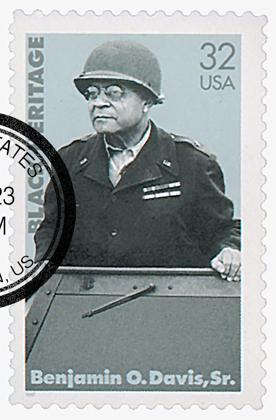 3121 - 1997 32c Black Heritage: Benjamin O. Davis, Sr. - Mystic Stamp ...