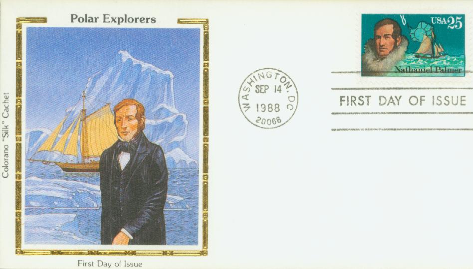2386 - 1988 25c Antarctic Explorers: Nathaniel Palmer - Mystic Stamp ...