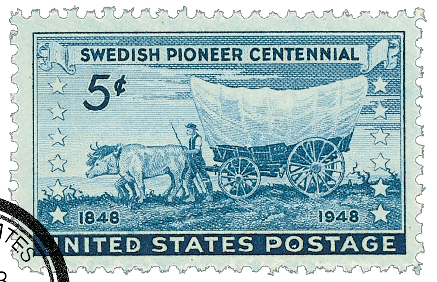 958 - 1948 5c Swedish Pioneer Centennial - Mystic Stamp Company