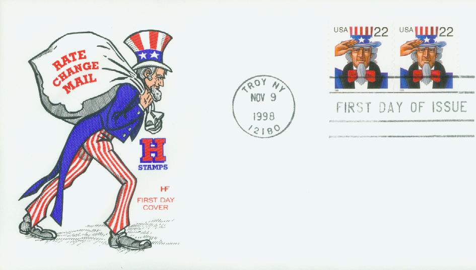 3353 - 1999 22c Uncle Sam, coil - Mystic Stamp Company
