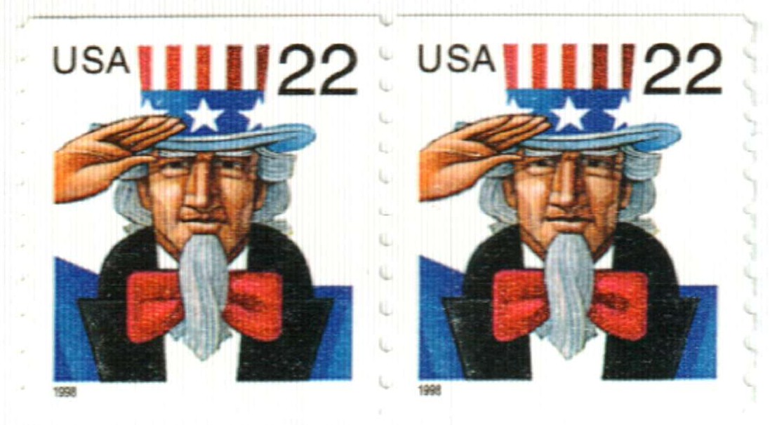 3353 - 1999 22c Uncle Sam, coil - Mystic Stamp Company