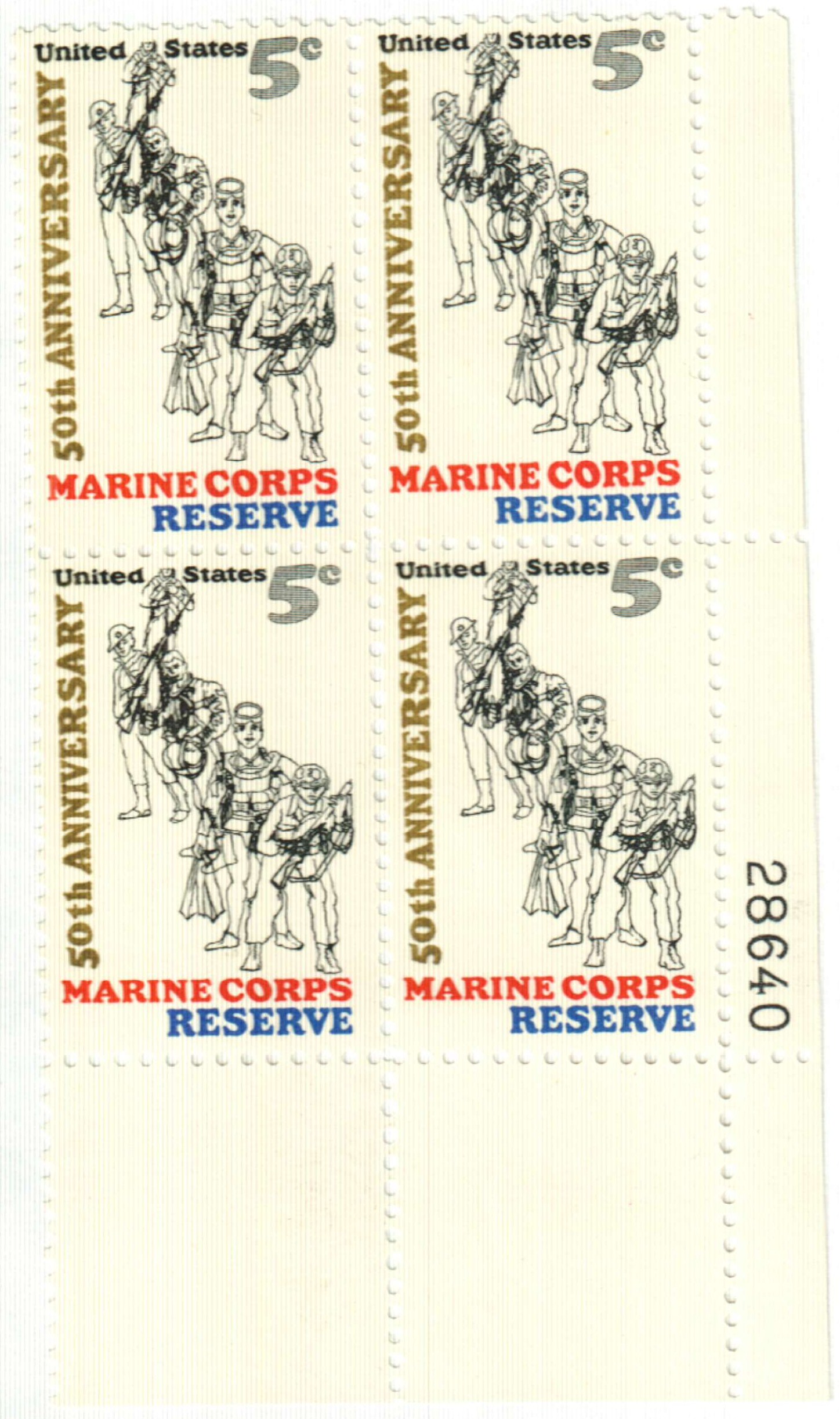 1315 - 1966 5c Marine Corps Reserve - Mystic Stamp Company
