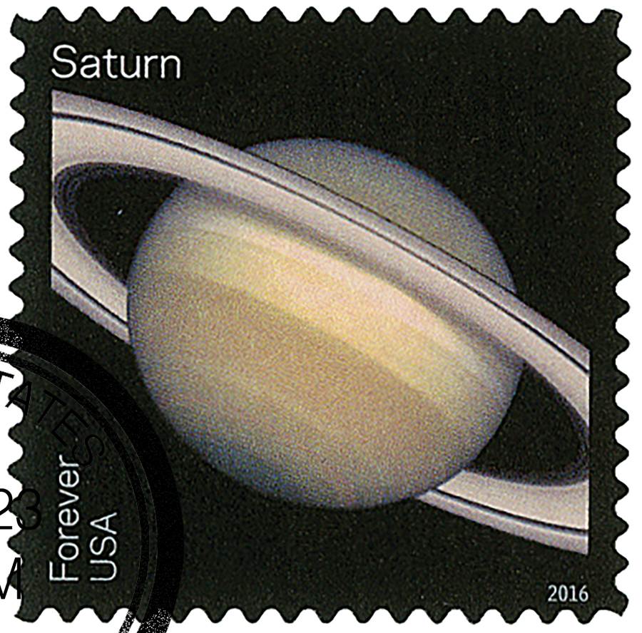 5074 - 2016 First-Class Forever Stamp - Views of Our Planets: Saturn ...