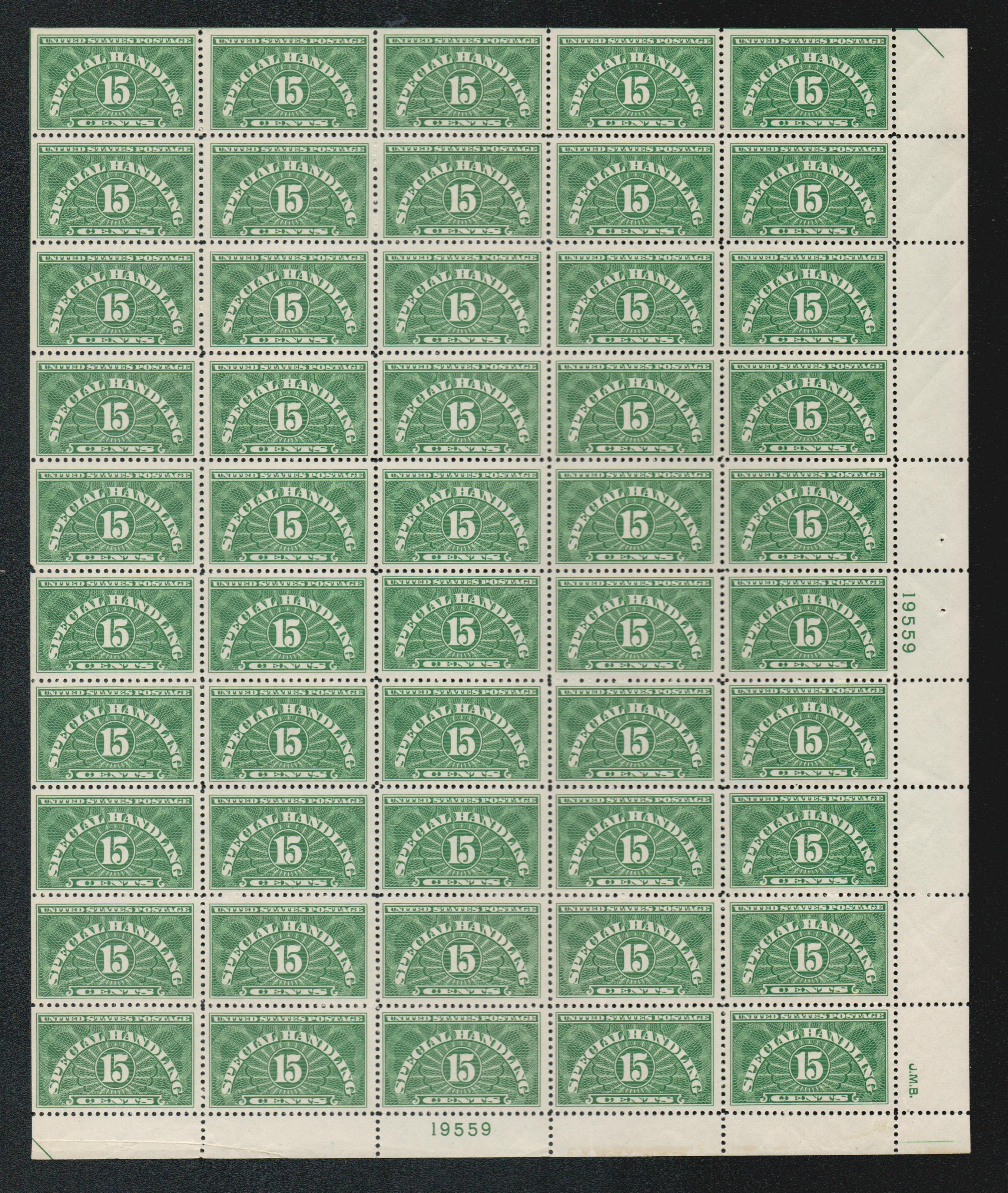 QE2 - 1928-55 15c Special Handling - Mystic Stamp Company