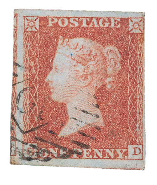 MA1599 - 1841 Great Britain Penny Red #3 - Mystic Stamp Company