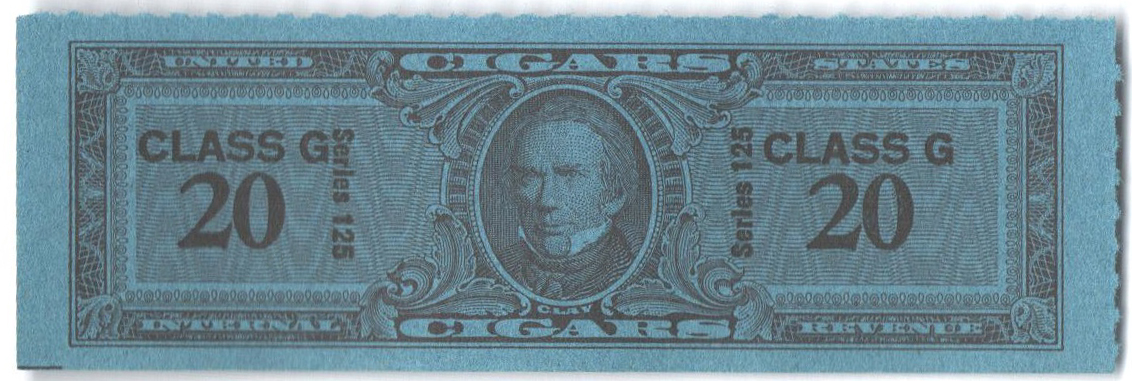 TC2678a - 1955, 20 Cigar Revenue Tax Stamps - Class G, Series 125 ...