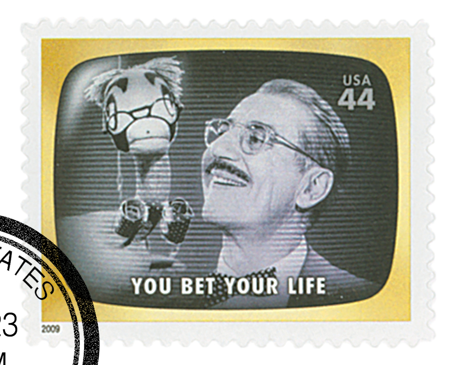 4414h - 2009 44c Early TV Memories: You Bet Your Life - Mystic Stamp ...
