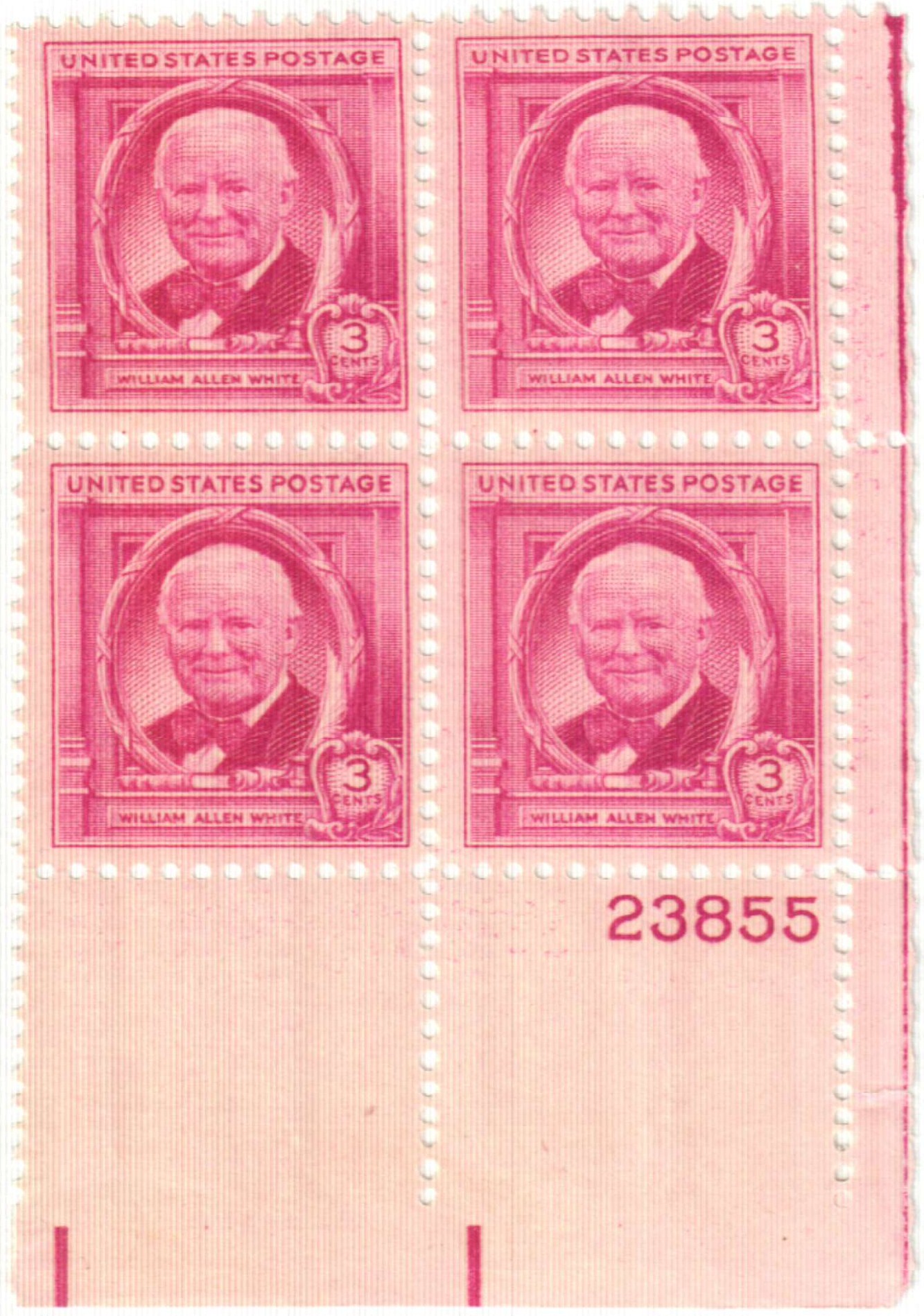 960 - 1948 3c William Allen White - Mystic Stamp Company