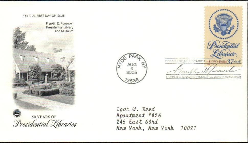 3930 - 2005 37c Presidential Libraries Act - Mystic Stamp Company