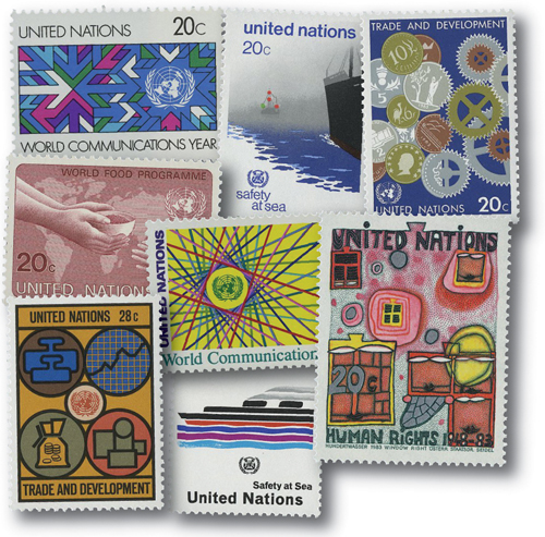 UNYS1983 - 1983 United Nations New York Year Set - Mystic Stamp Company