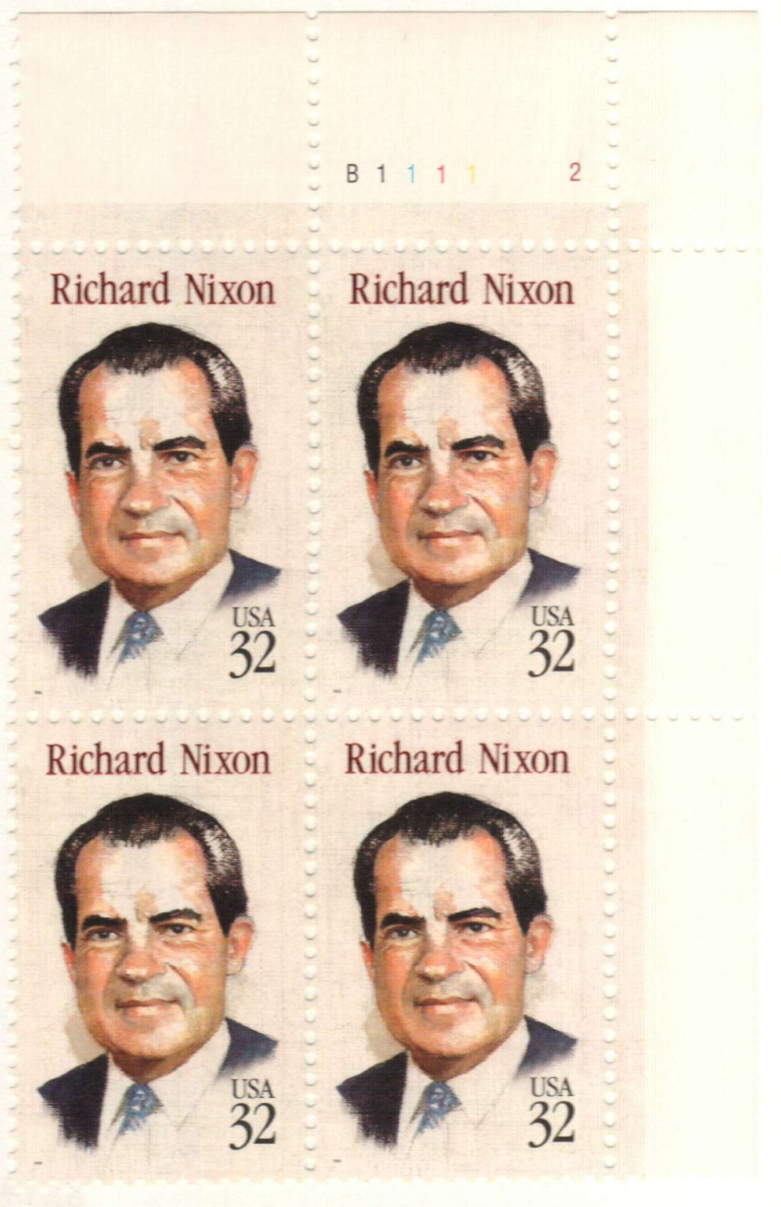 2955 - 1995 32c Richard Nixon - Mystic Stamp Company