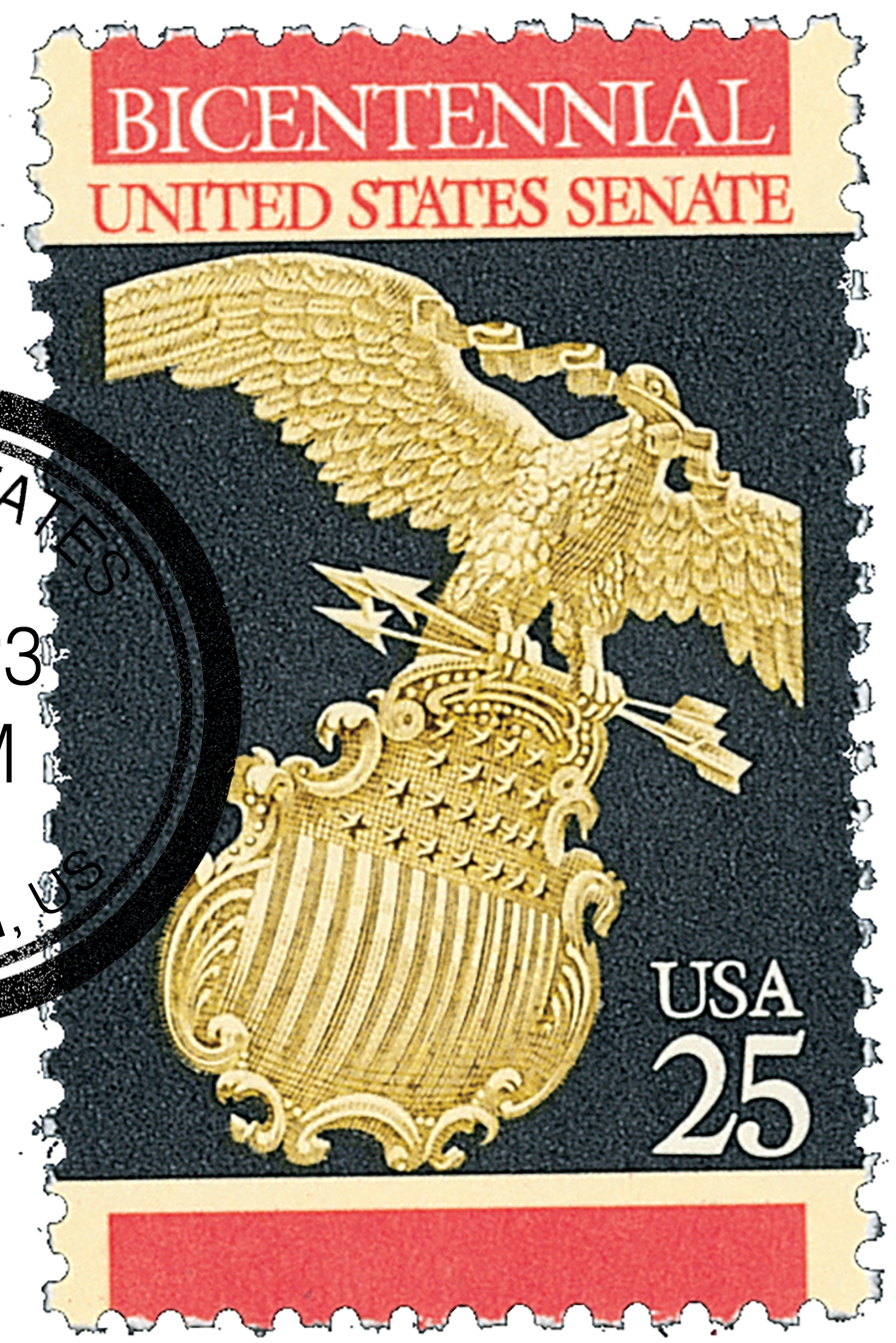 2413 - 1989 25c Constitution Bicentennial: United States Senate ...