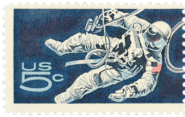 1331 - 1967 5c Accomplishments in Space: Astronaut - Mystic Stamp Company