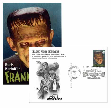 UX287 - 1997 20c Classic Movie Monsters - Frankenstein's Monster ...