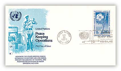 8A265 - 1975 13c UN Peace-Keeping Operations - Mystic Stamp Company