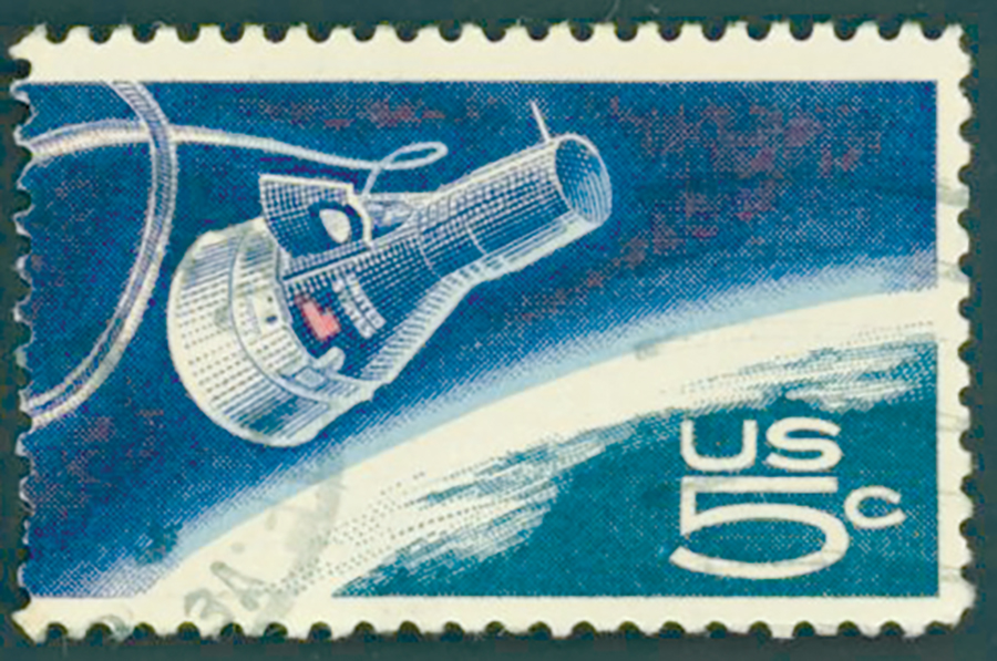 1332 - 1967 5c Accomplishments in Space: Gemini 4 Capsule - Mystic ...