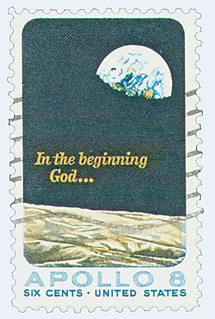 1371 - 1969 6c Apollo 8 Moon Orbit - Mystic Stamp Company