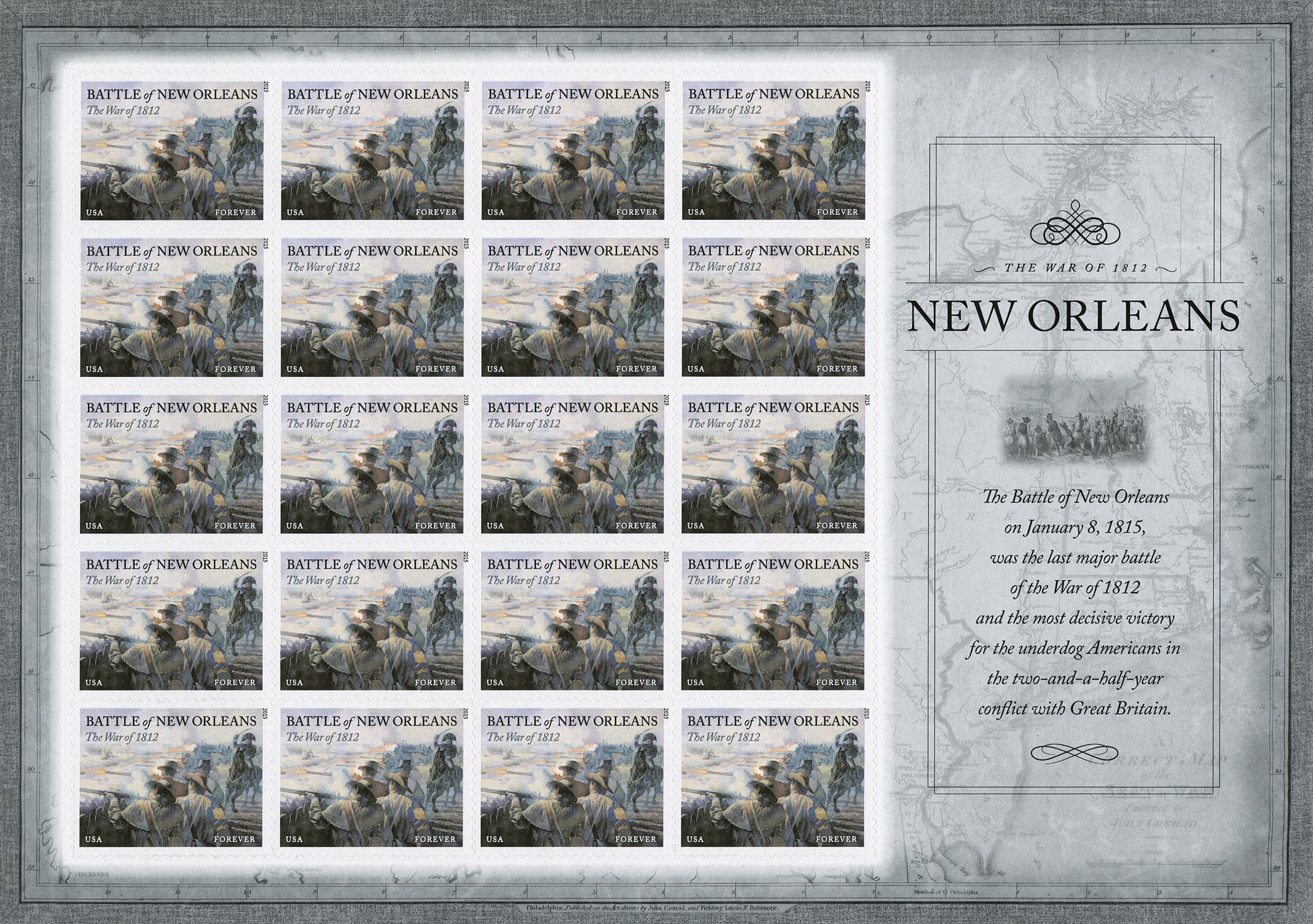 4952 - 2015 First-Class Forever Stamp - The War of 1812: The Battle of ...