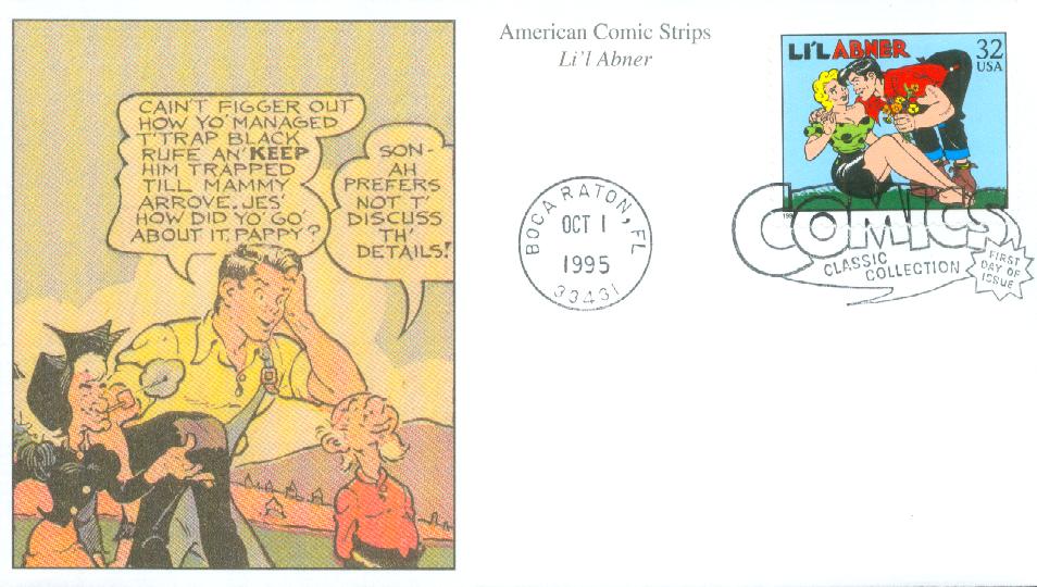 3000q - 1995 32c Comic Strip Classics: Li'l Abner - Mystic Stamp Company