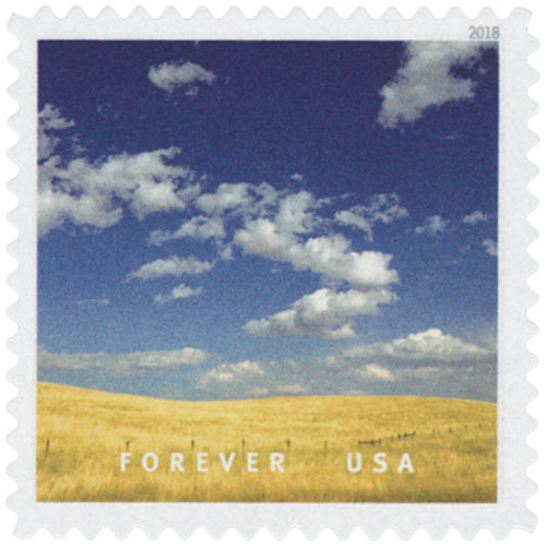 5298h - 2018 First-Class Forever Stamp - Field of Wheat in Montana ...