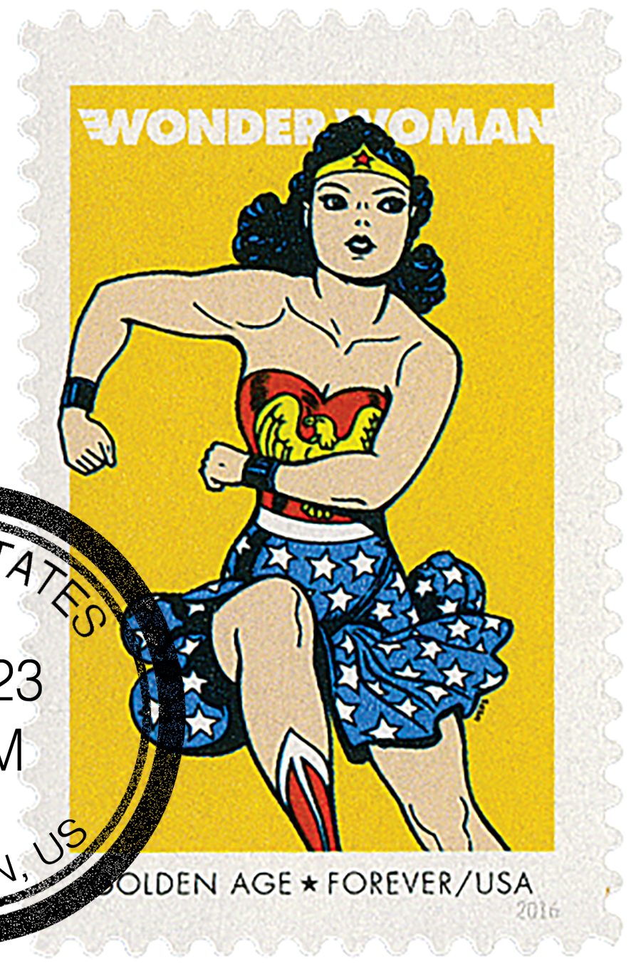 5152 - 2016 First-Class Forever Stamp - Wonder Woman: Golden Age ...