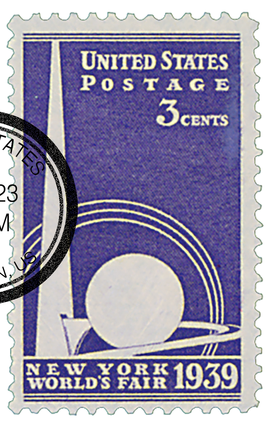853 - 1939 3c New York World's Fair - Mystic Stamp Company