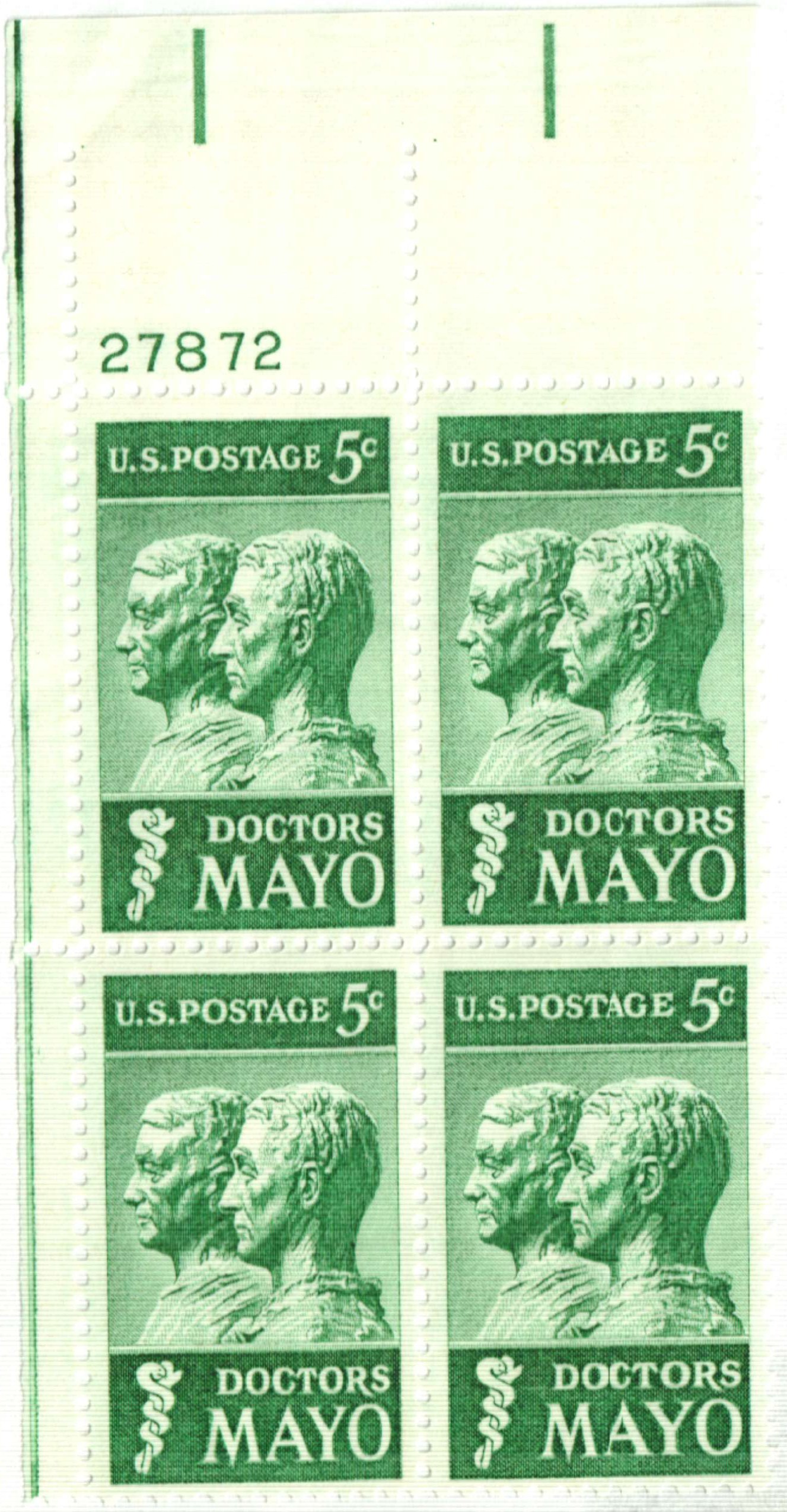 1251 - 1964 5c Doctors Mayo - Mystic Stamp Company