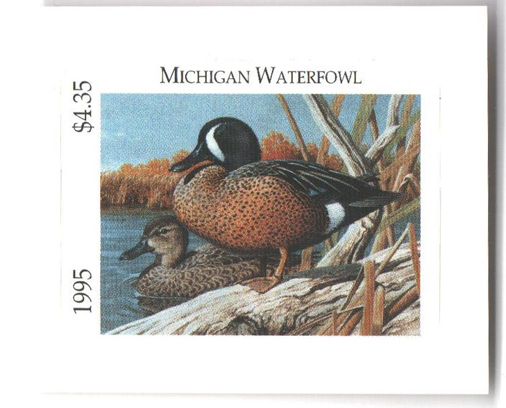 SDMI20 - 1995 Michigan State Duck Stamp - Mystic Stamp Company